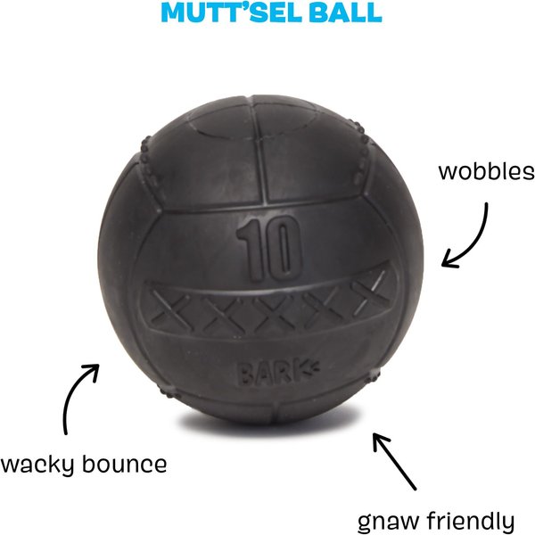 BARK Super Chewer Mutt'sel Ball for Aggressive Chewers Durable Dog Chew ...