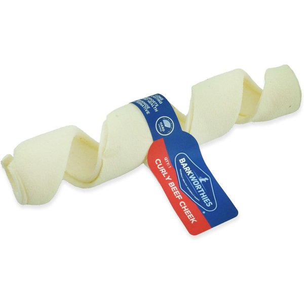 BARKWORTHIES Beef Cheek Peanut Butter Dipped Dog Bone, Medium - Chewy.com