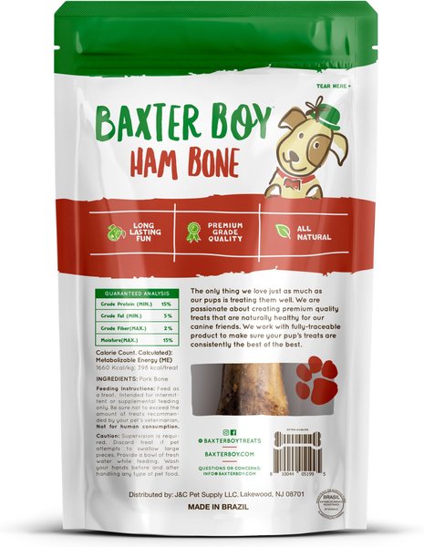 BAXTER BOY 8-in Pork Femur Ham Bone Dog Treat - Chewy.com