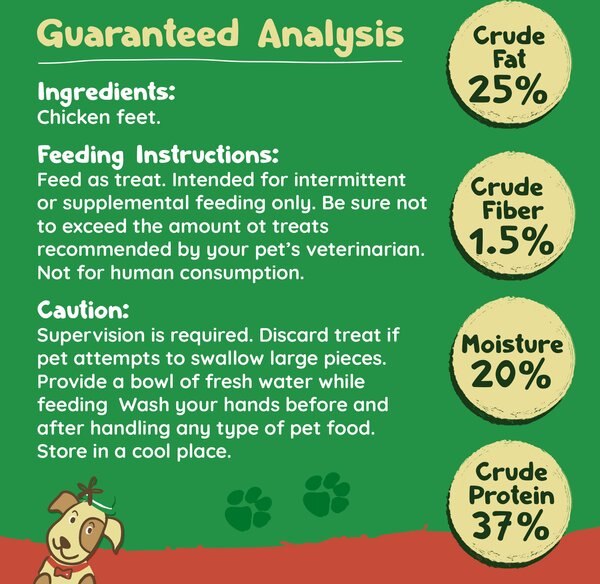 BAXTER BOY Chicken Feet Natural Dog Chew Treats, 20 count - Chewy.com