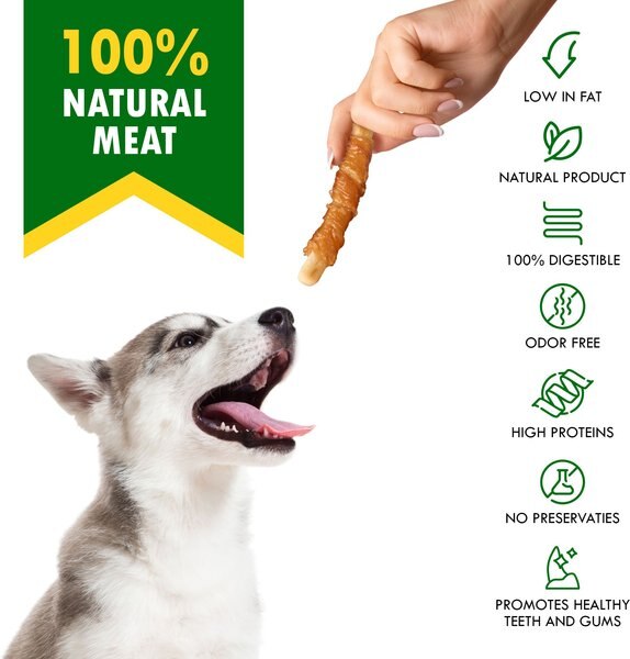 BELOVED PETS Dried Snacks Biscuit Sticks Chicken Human Grade Rawhide ...