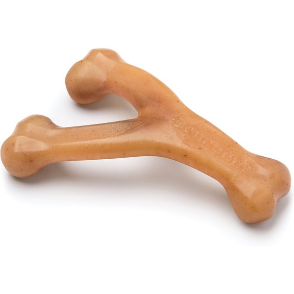 BENEBONE Rotisserie Chicken Flavor Wishbone Tough Dog Chew Toy, Medium ...