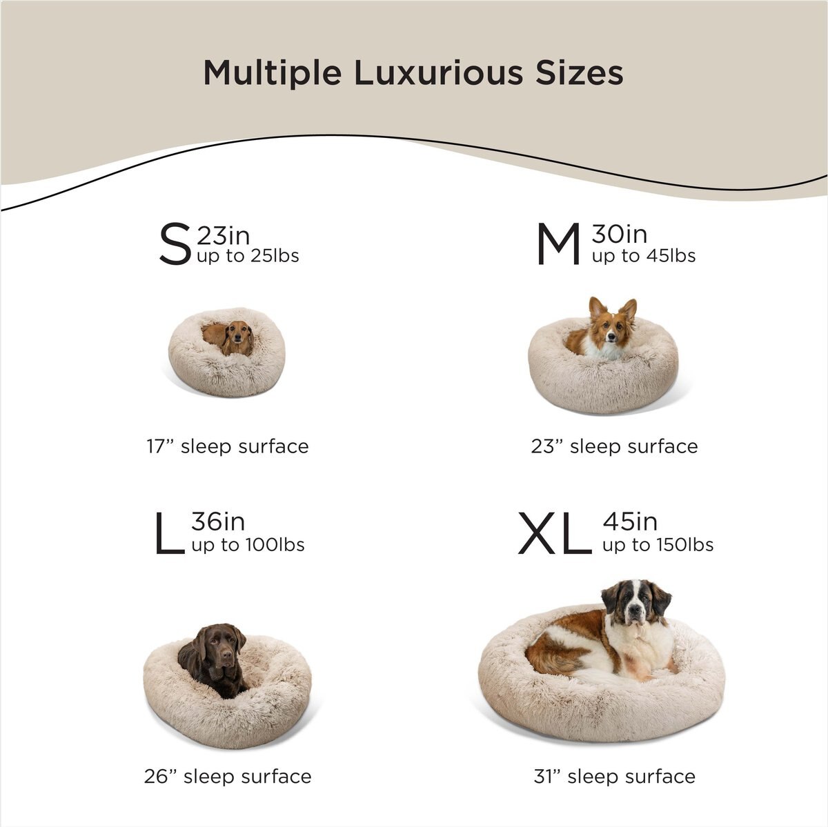 BEST FRIENDS BY SHERI The Original Calming Shag Fur Donut Cuddler Cat ...