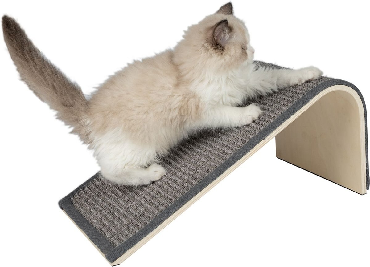BEST PET SUPPLIES Catify Sloped Sisal Cat Scratcher, Gray - Chewy.com
