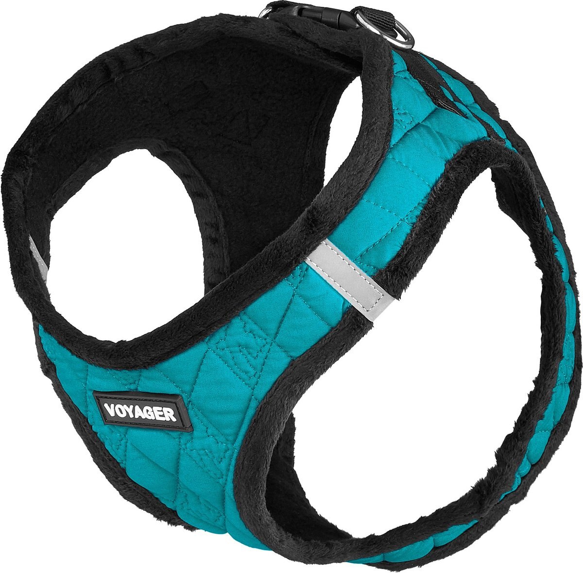 BEST PET SUPPLIES Voyager Padded Fleece Dog Harness, Turquoise, X-Large ...