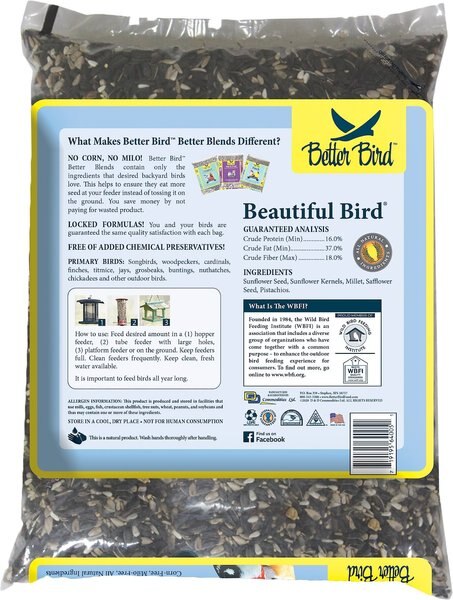 BETTER BIRD Beautiful Bird Food, 5-lb bag - Chewy.com