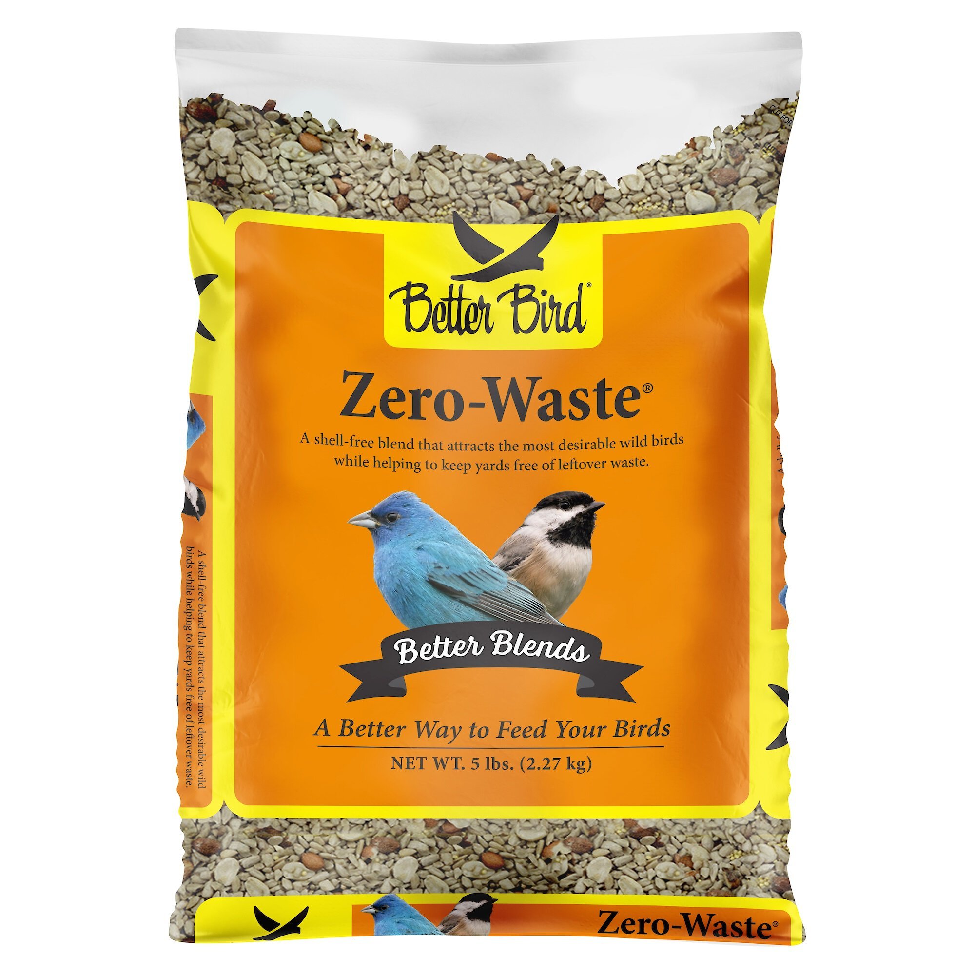 Questions and Answers about BETTER BIRD Zero-Waste Bird Food, 5-lb bag