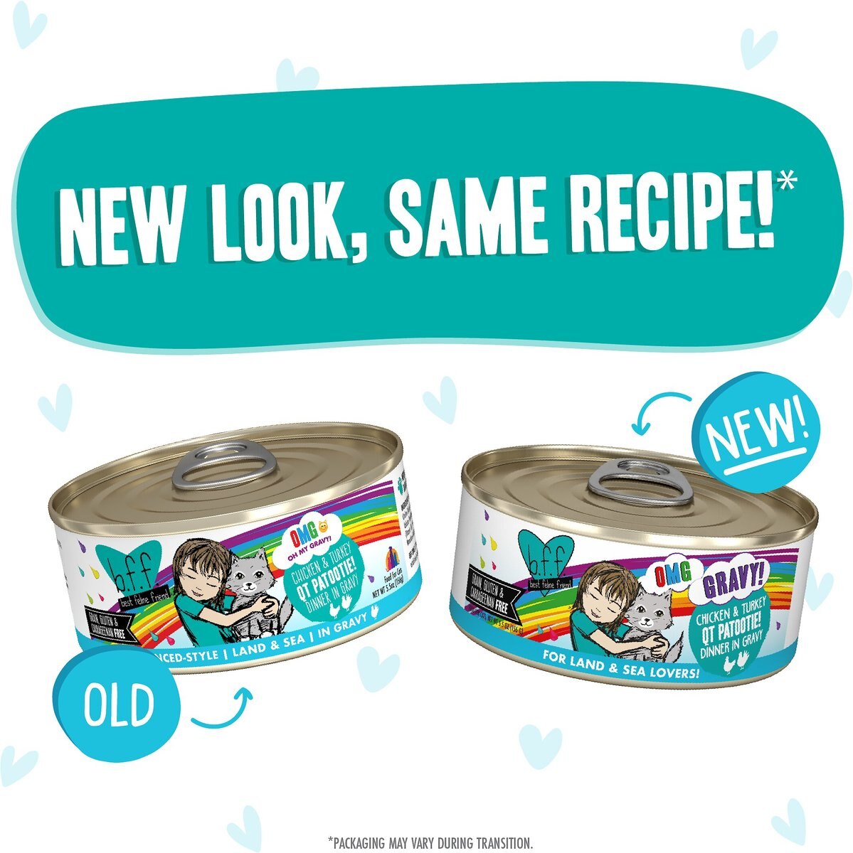 BFF OMG QT Patootie! Chicken & Turkey Dinner in Gravy Grain-Free Wet ...