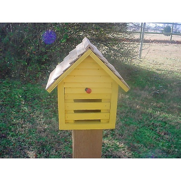 BIRD HOUSES BY MARK Homestead Ladybug Bird House, Yellow - Chewy.com