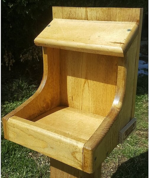 BIRD HOUSES BY MARK Nesting Bird Shelf, Golden Oak - Chewy.com