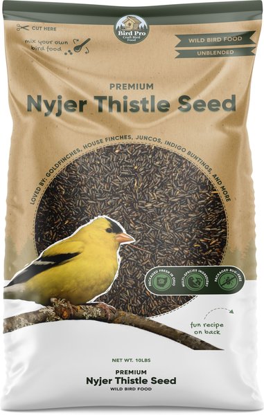 BIRD PRO Premium Nyjer Thistle Seeds Bird Food, 10-lb bag - Chewy.com