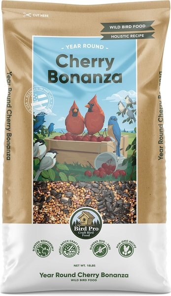 BIRD PRO Year-Round Cherry Bonanza Holistic Bird Food, 18-lb bag ...