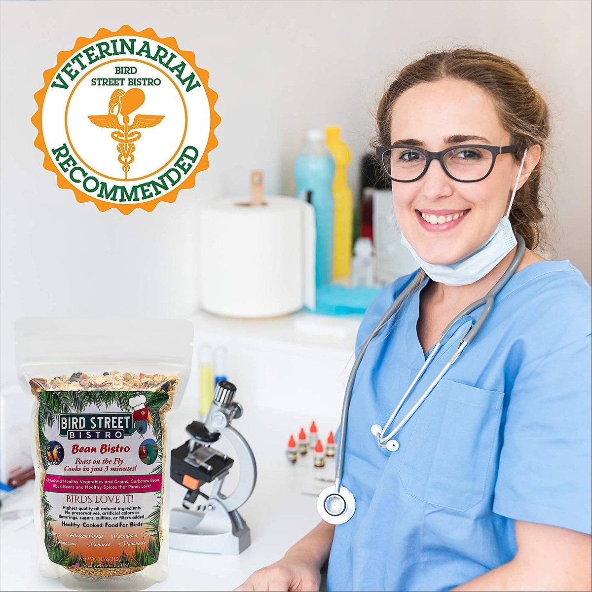 BIRD STREET BISTRO Bean Feast on the Fly Bird Food, 18-oz bag - Chewy.com