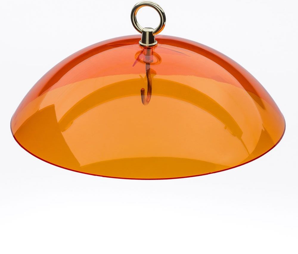 BIRDS CHOICE Protective Dome Cover for Hanging Bird Feeders, Orange ...