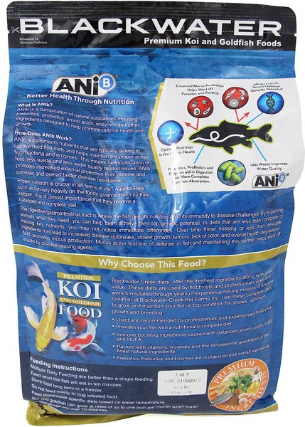 BLACKWATER PREMIUM KOI AND GOLDFISH FOOD Color Enhancing Pellet Fish ...