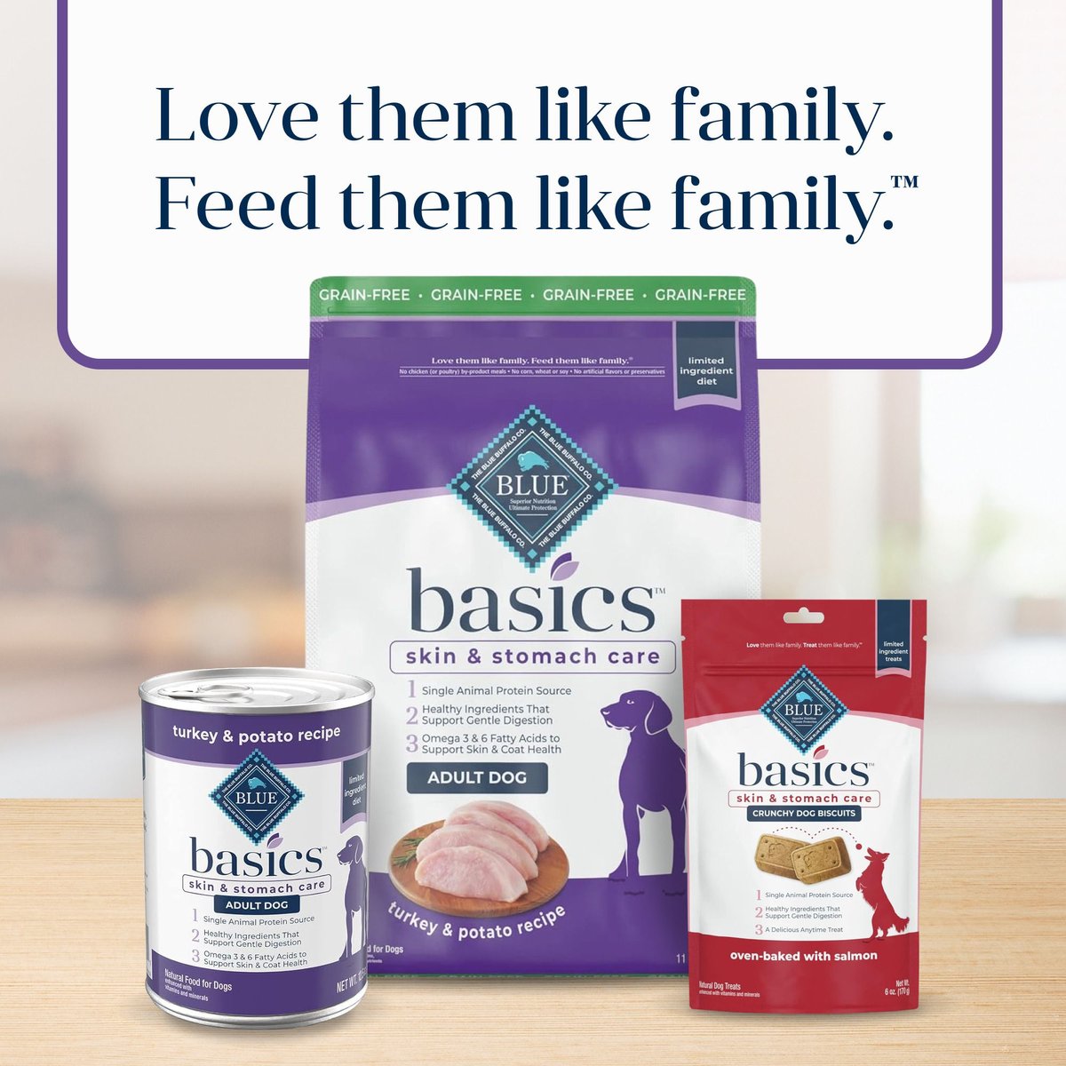 Blue Buffalo Basics Limited Ingredient Grain-Free Formula Turkey ...