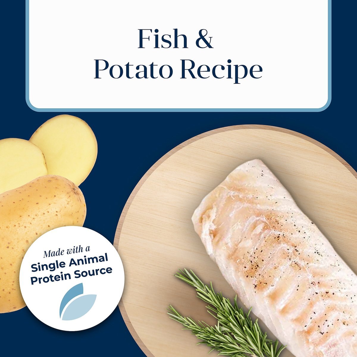 BLUE BUFFALO Basics Skin & Stomach Care Grain-Free Fish & Potato Recipe ...