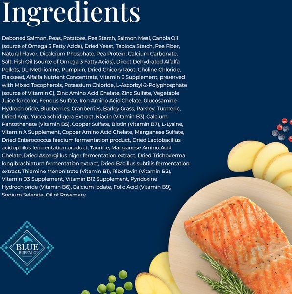 BLUE BUFFALO Basics Skin & Stomach Care Grain-Free Formula Salmon ...