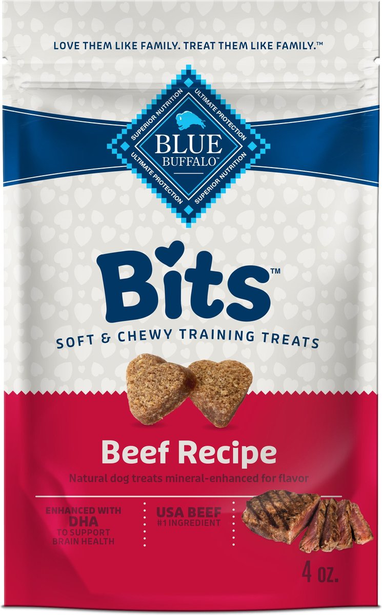 BLUE BUFFALO Blue Bits Tender Beef Recipe Soft-Moist Training Dog ...