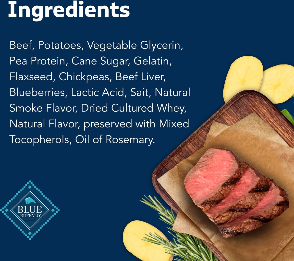 BLUE BUFFALO Blue Stix Beef Recipe Pepperoni-Style Dog Treats, 5-oz bag ...