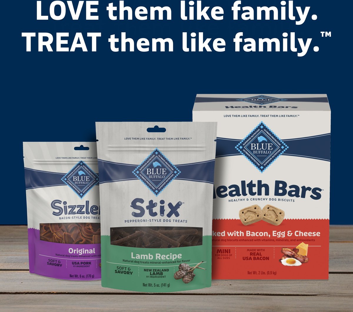 BLUE BUFFALO Blue Stix Lamb Recipe Pepperoni-Style Dog Treats, 5-oz bag ...