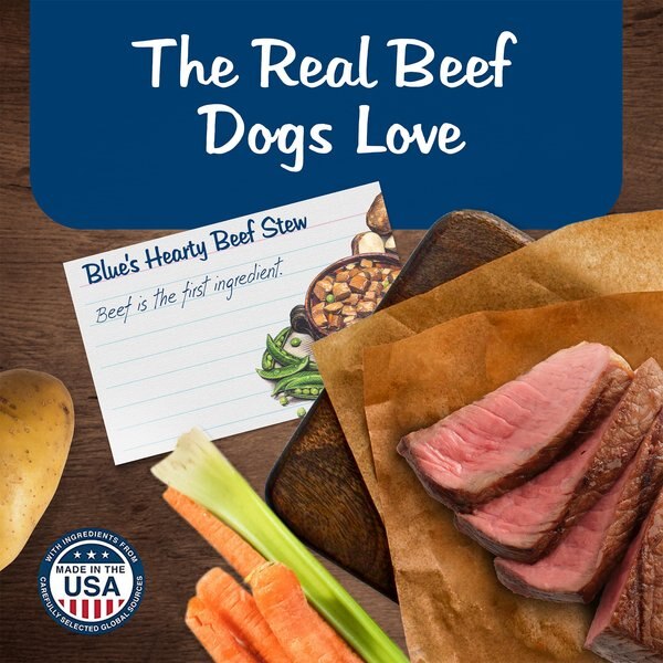 BLUE BUFFALO Blue’s Stew Hearty Beef Stew Grain-Free Canned Dog Food ...