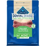 BLUE BUFFALO Small Natural Chicken & Spearmint Dental Dog Chews Treats ...