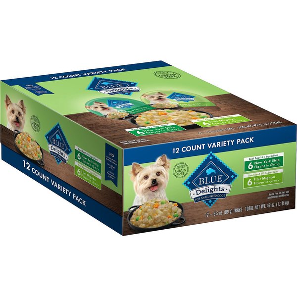 BLUE BUFFALO Divine Delights Roasted Turkey Flavor Pate Dog Food Trays ...
