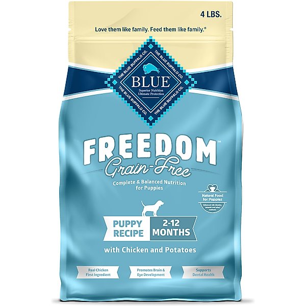 BLUE BUFFALO Freedom Puppy Grain-Free Chicken & Potatoes Dry Dog Food ...