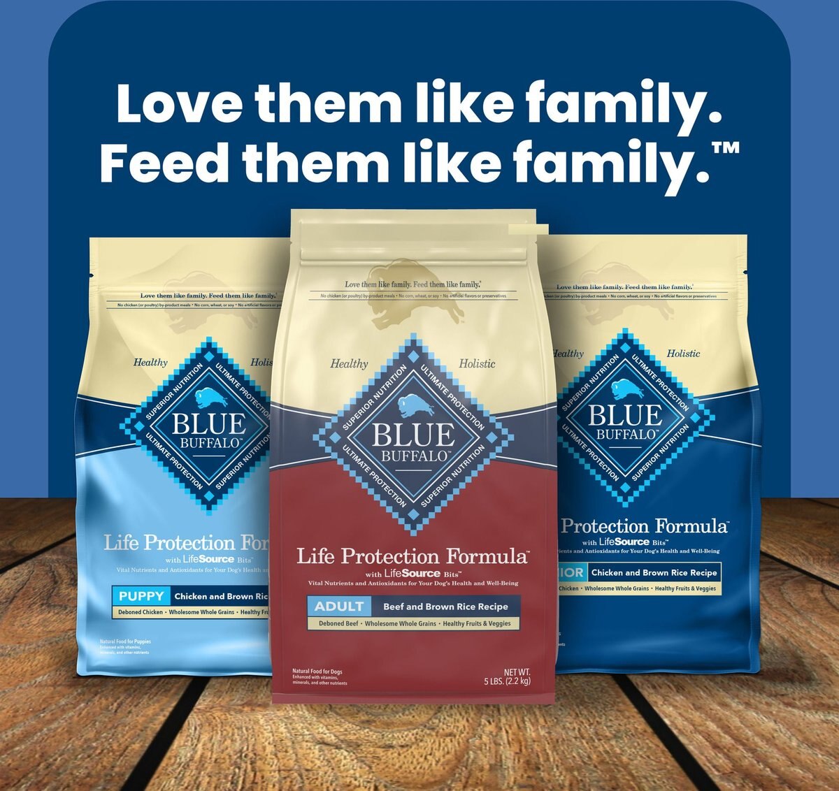 BLUE BUFFALO Life Protection Formula Adult Beef & Brown Rice Recipe Dry ...