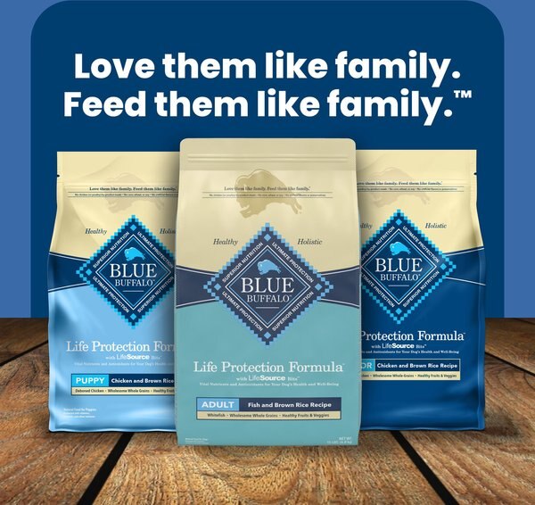 BLUE BUFFALO Life Protection Formula Adult Fish & Brown Rice Recipe Dry ...