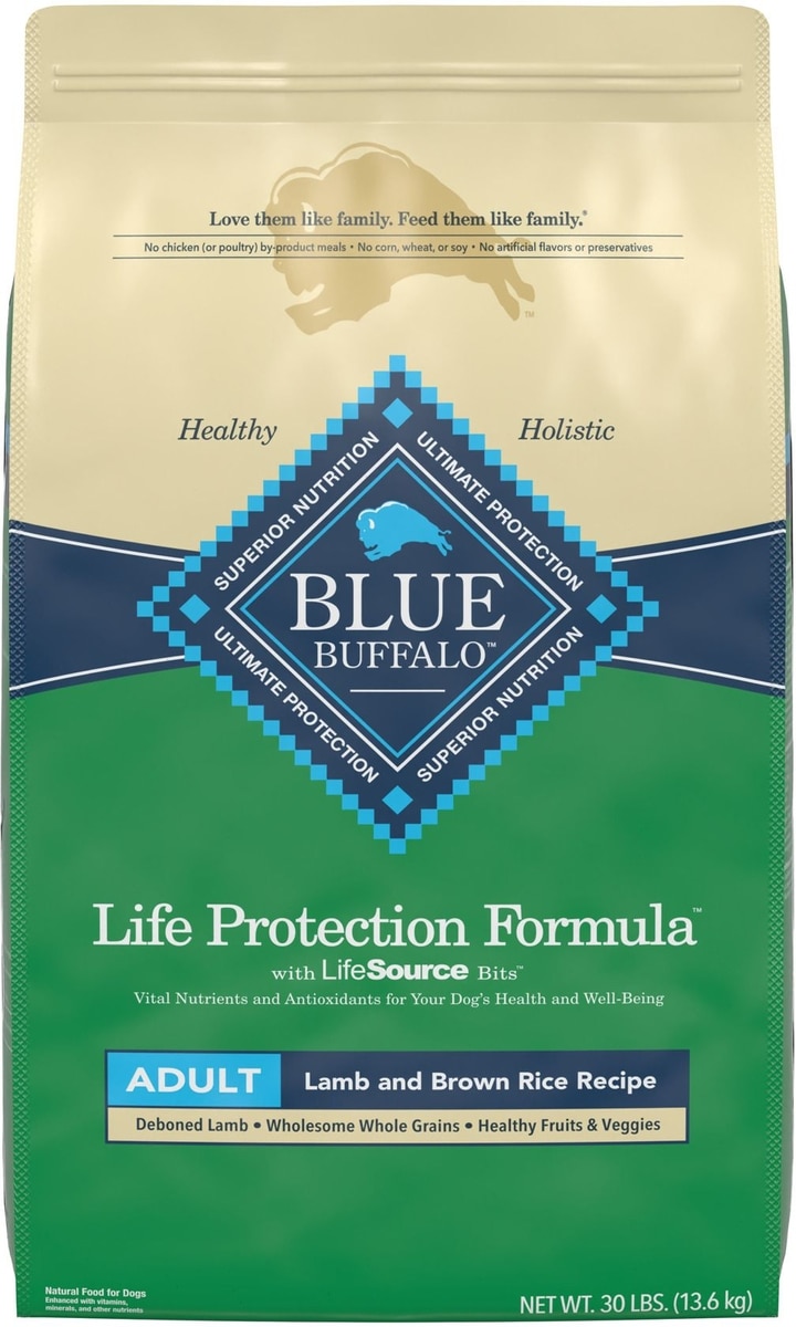 BLUE BUFFALO Life Protection Formula Adult Lamb & Brown Rice Recipe Dry ...