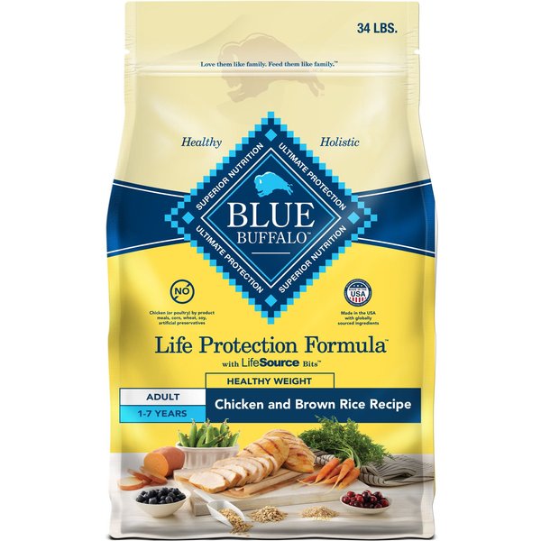 BLUE BUFFALO Life Protection Formula Adult Chicken & Brown Rice Recipe ...