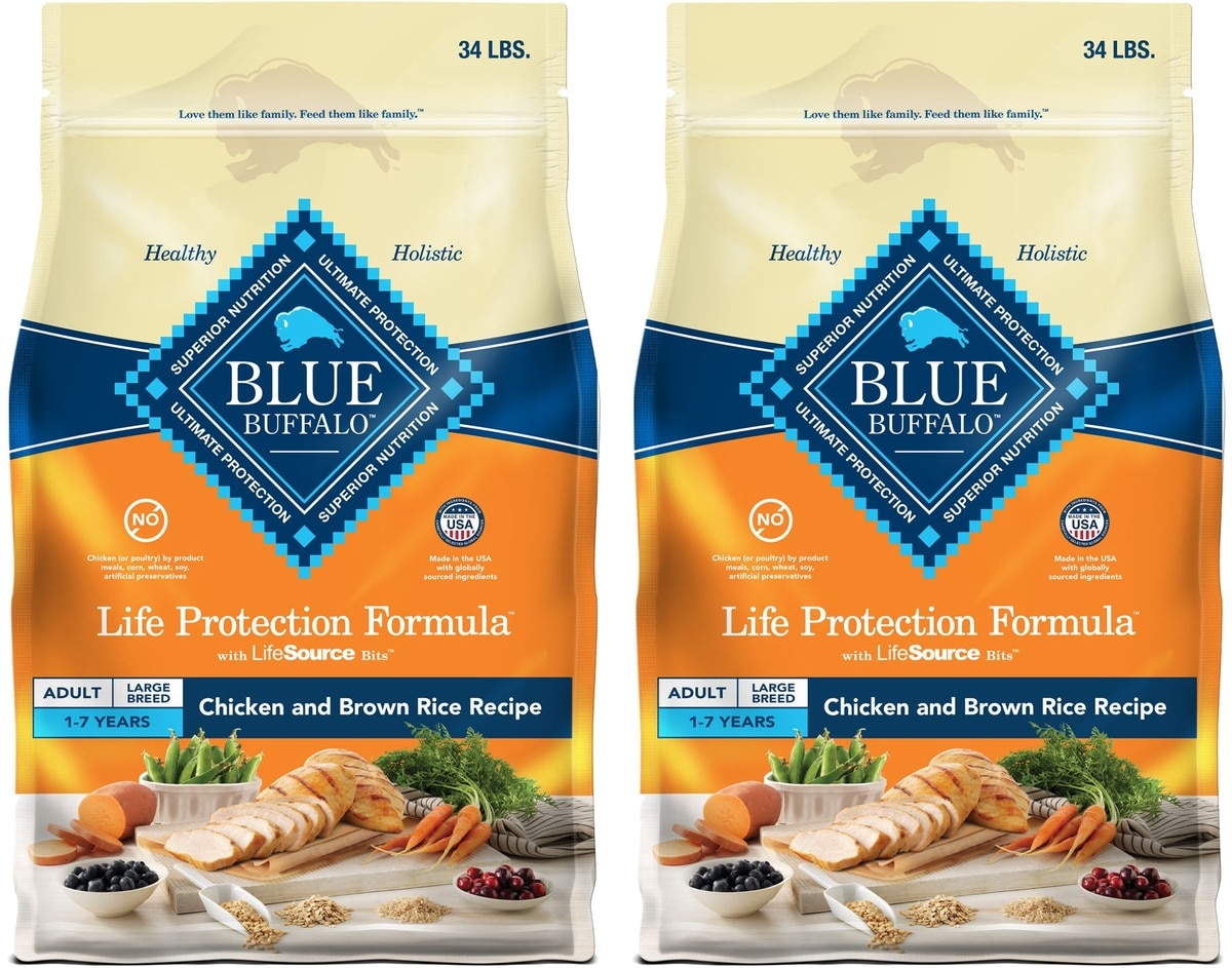 BLUE BUFFALO Life Protection Formula Large Breed Adult Chicken & Brown ...