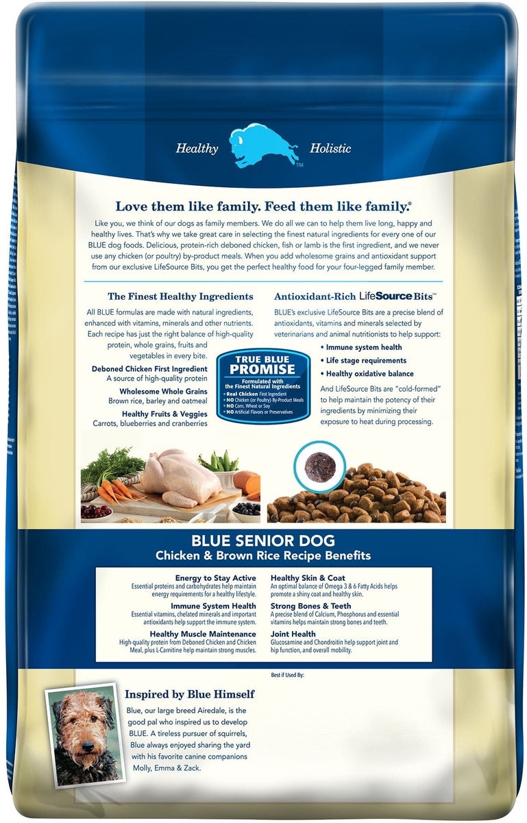 BLUE BUFFALO Life Protection Formula Senior Chicken & Brown Rice Recipe ...