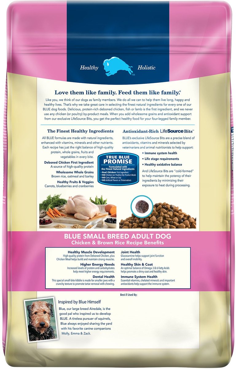 Blue Buffalo Life Protection Formula Small Breed Adult Chicken & Brown ...