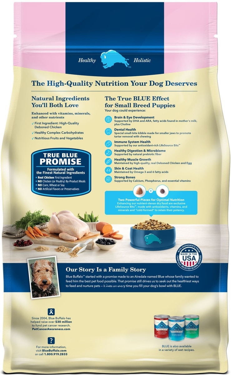BLUE BUFFALO Life Protection Formula Small Breed Puppy Chicken ...