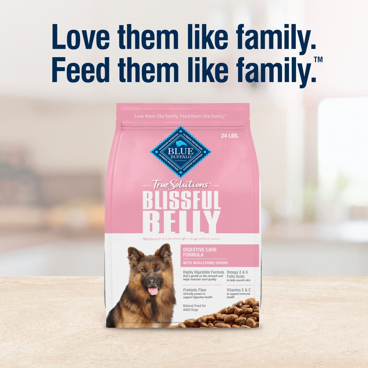 BLUE BUFFALO True Solutions Digestive Care Adult Chicken Dry Dog Food ...