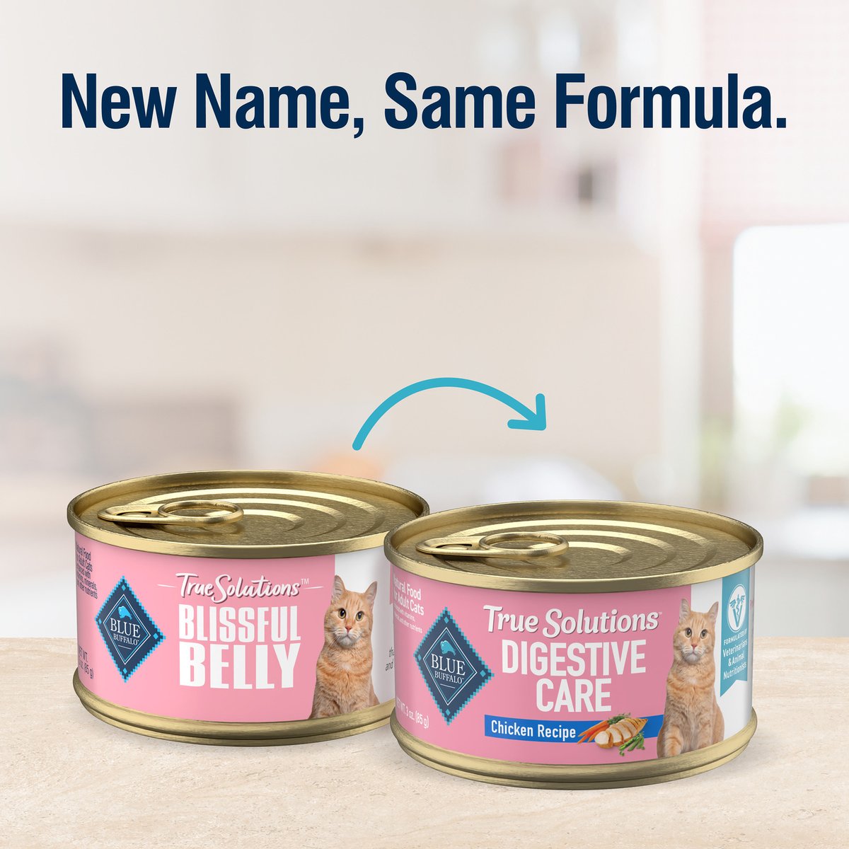 BLUE BUFFALO True Solutions Digestive Care Formula Wet Cat Food, 3-oz ...