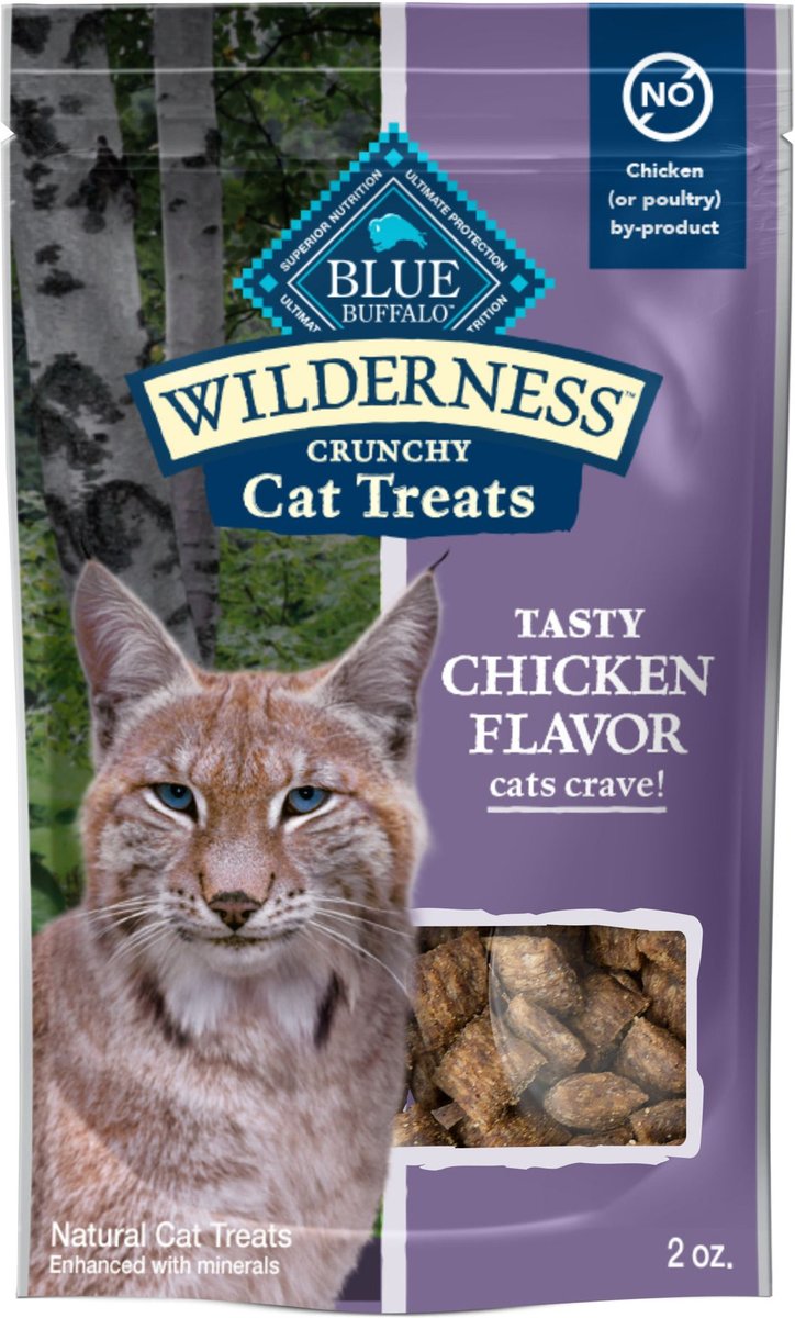 BLUE BUFFALO Wilderness Tasty Chicken Flavor Grain-Free Crunchy Cat ...