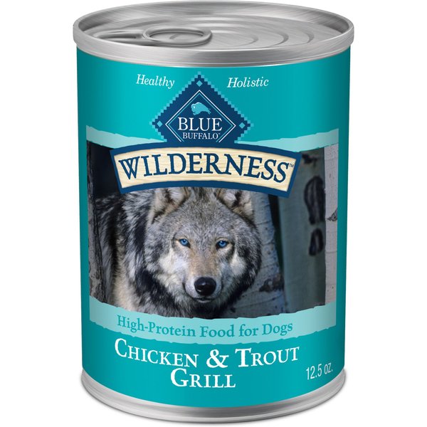 BLUE BUFFALO Wilderness Beef & Chicken Grill Grain-Free Canned Dog Food ...