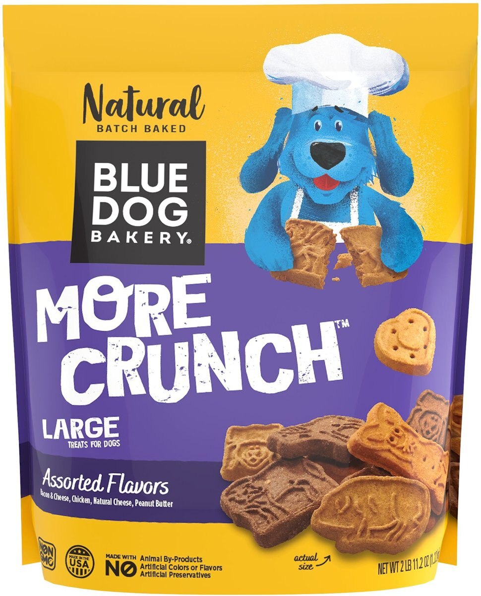 BLUE DOG BAKERY More Flavors Assorted Dog Treats, 43.2-oz bag - Chewy.com