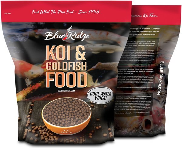 BLUE RIDGE KOI & GOLDFISH Cool Water Wheat Formula Koi & Goldfish Food ...