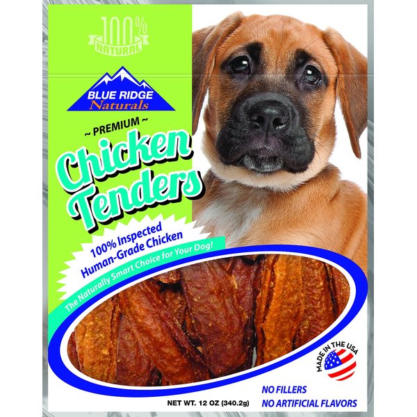 BLUE RIDGE NATURALS Chicken Tenders Dehydrated Dog Treats, 12-oz bag ...