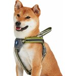 INDUSTRIAL PUPPY Reflective Hook & Loop Strap Dog Harness, Red, X-Large ...