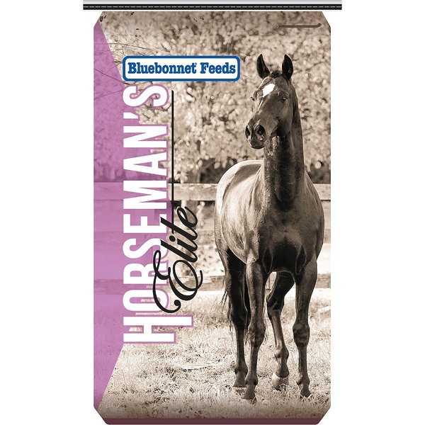 BLUEBONNET FEEDS Horsemans Elite Ultra Fat High Fat Horse Feed, 50-lb ...