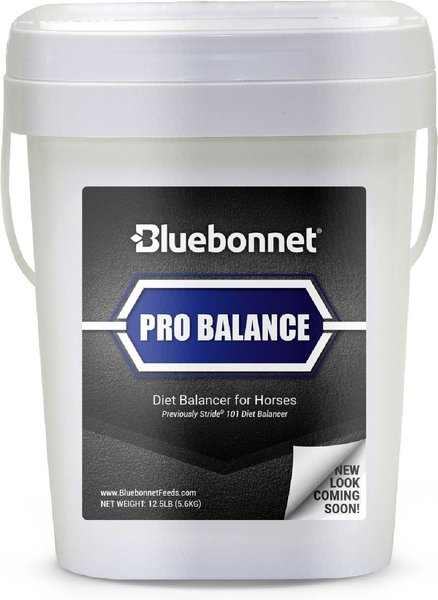 BLUEBONNET FEEDS Pro Balance Pellets Horse Supplement, 12.5-lb tub ...