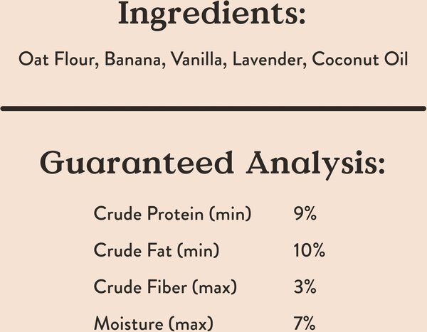 BOCCE'S BAKERY Bedtime Tea Banana, Vanilla & Lavender Dog Treats, 5-oz ...