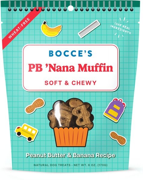 Discontinued - BOCCE'S BAKERY PB 'Nana Muffin Peanut Butter Flavor Soft ...