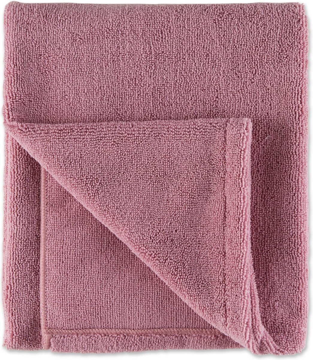 BONE DRY Embroidered Paw Dog & Cat Towel, Rose - Chewy.com